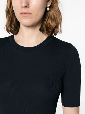 P.a.r.o.s.h Ribbed-knit Top - Blue