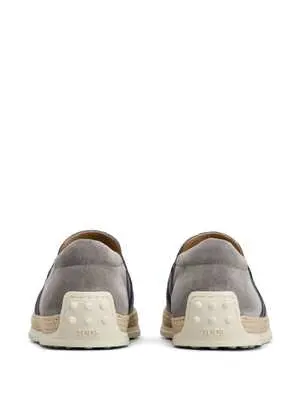 TOD'S Gommino Suede Loafers - Grey