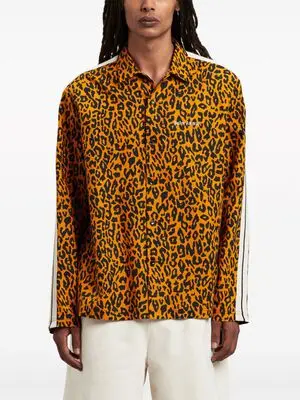 Palm Angels Cheetah-print Track Shirt - Orange
