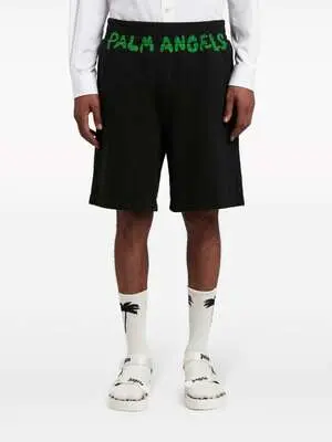 Palm Angels Logo-print Cotton Track Shorts
