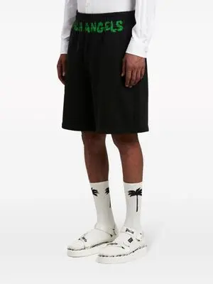 Palm Angels Logo-print Cotton Track Shorts