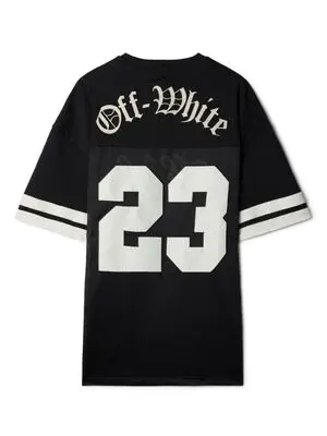 Off-White Logo-embroidered V-neck T-shirt