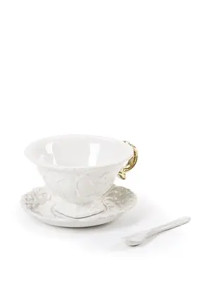 SELETTI Wares Embossed-baroque Tea Cups