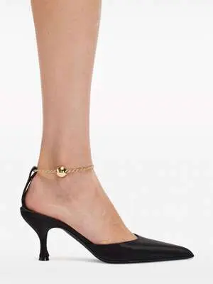 FERRAGAMO 70mm Cable-link Chain Pumps - Black