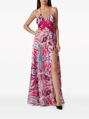 Philipp Plein Abstract-print Maxi Dress