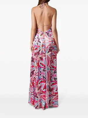 Philipp Plein Abstract-print Maxi Dress