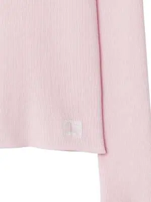 Burberry Equestrian Knight Patch Wool-blend Jumper - Pink