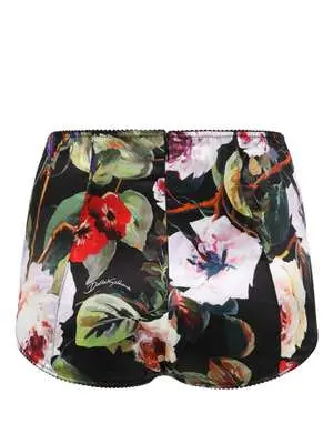 Dolce & Gabbana Floral-print Silk Blend Briefs