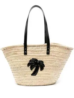 Palm Angels Palm-appliqué Basket Bag