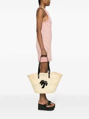 Palm Angels Palm-appliqué Basket Bag