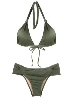 BRIGITTE Knot-detail Bikini - Green