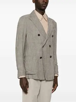 Barena Venezia Siroco Single-breasted Blazer - Grey