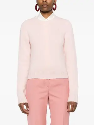 Palm Angels Curved-logo Wool-blend Jumper