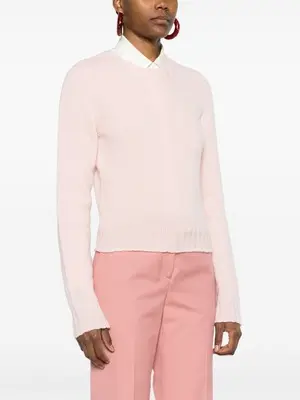 Palm Angels Curved-logo Wool-blend Jumper