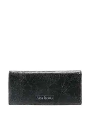 Acne Studios Logo-patch Leather Wallet - Black