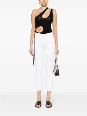 7 For All Mankind Slim Kick High-rise Bootcut Jeans - White