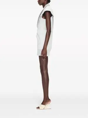 Off-White Sleeveless Padded Mini Dress