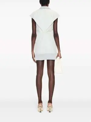Off-White Sleeveless Padded Mini Dress