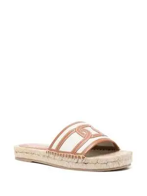 TOD'S Catena Logo-embroidered Espadrilles