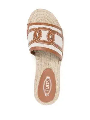 TOD'S Catena Logo-embroidered Espadrilles