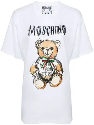 Moschino Teddy Bear Print T-shirt - White