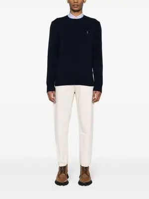 Polo Ralph Lauren Embroidered-logo Jumper - Blue