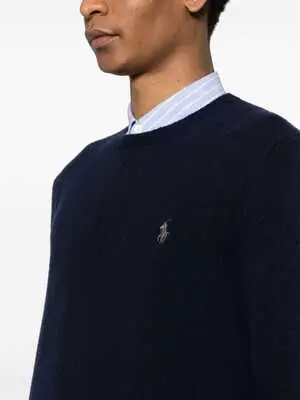 Polo Ralph Lauren Embroidered-logo Jumper - Blue