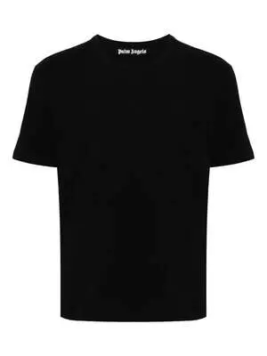 Palm Angels Round-neck Short-sleeve T-shirt - Black