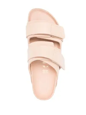 BIRKENSTOCK Uji Leather Slides - Neutrals