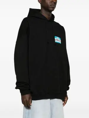 Vetements Name-tag Printed Hoodie