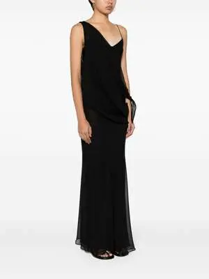 christopher esber draped silk-georgette maxi dress CHRISTOPHER ESBER