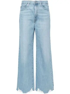 FRAME Le Jane High-rise Wide-leg Jeans - Blue