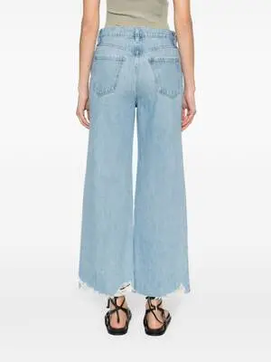 FRAME Le Jane High-rise Wide-leg Jeans - Blue