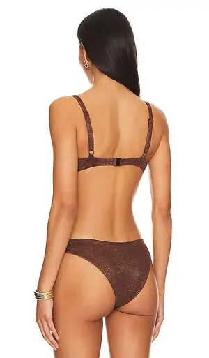 Onia Marilyn Bikini Top - Shimmer Hickory
