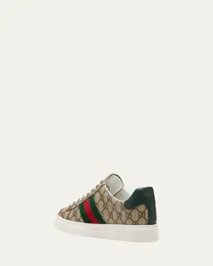Gucci Ace Low-top Sneakers With Web