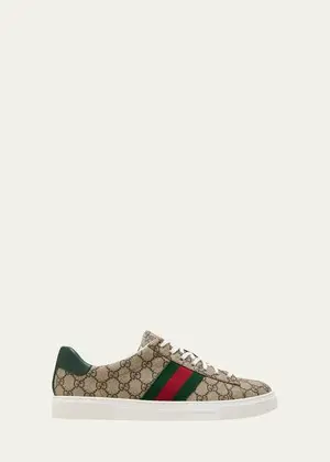 Gucci Ace Low-top Sneakers With Web