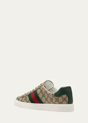 Gucci Ace Low-top Sneakers With Web