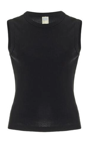 FLORE FLORE Esmé Organic Cotton Tank Top - Black
