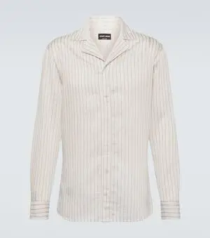 Giorgio Armani Lyocell-blend Shirt - White