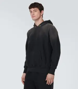 LES TIEN Cotton Jersey Hoodie - Black