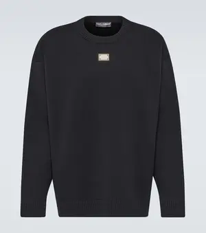 Dolce & Gabbana Logo Detail Crewneck Pullover - Black