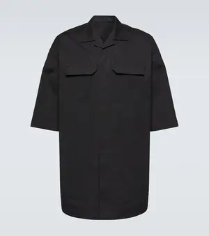 Rick Owens Magnum Tommy Cotton-blend Poplin Shirt - Black