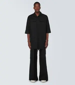 Rick Owens Magnum Tommy Cotton-blend Poplin Shirt - Black