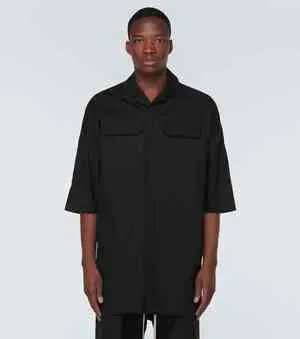 Rick Owens Magnum Tommy Cotton-blend Poplin Shirt - Black