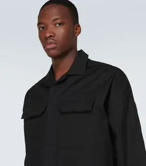 Rick Owens Magnum Tommy Cotton-blend Poplin Shirt - Black
