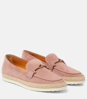TOD'S Suede Loafers - Pink