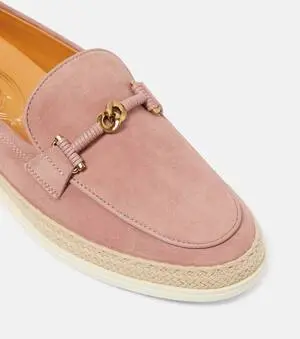 TOD'S Suede Loafers - Pink