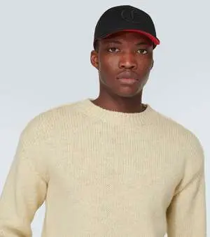 CHRISTIAN LOUBOUTIN Mooncrest Baseball Cap - Black