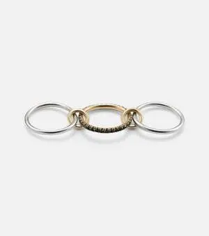 SPINELLI KILCOLLIN Tigris 18kt Gold And Sterling Silver Ring With Black Diamonds - Multicoloured