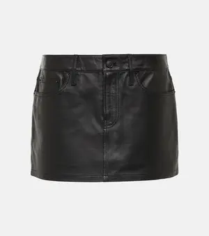 Wardrobe.NYC Micro Leather Skirt